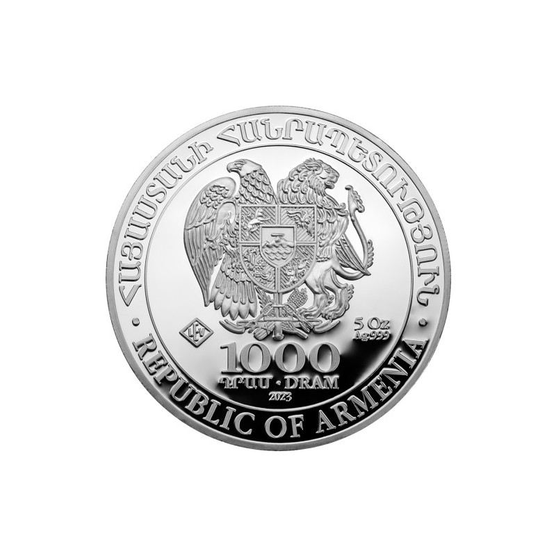 ARMENIE 1000 Dram Argent 5 Onces 2023