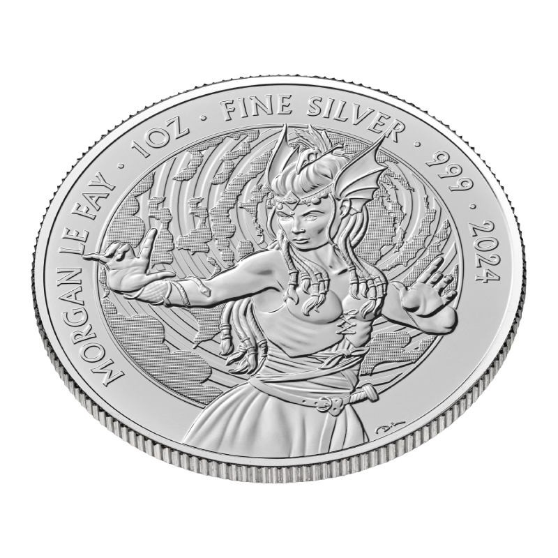 GRANDE BRETAGNE 2 Livres Argent 1 Once Mythes et Légendes Morgan le Fay ...