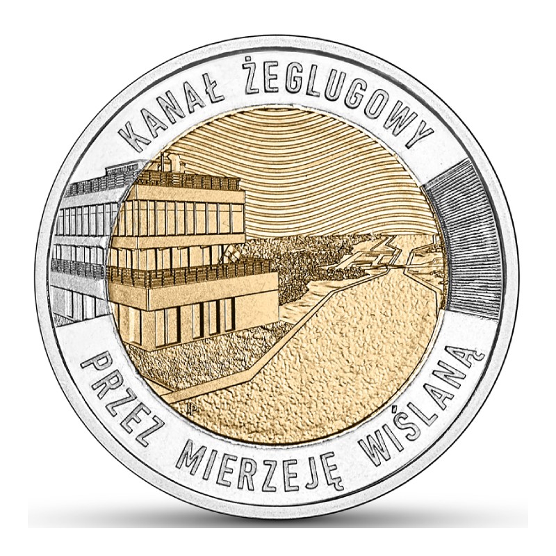 POLOGNE 5 Zloty Canal de navigation à travers la Vistule 2023