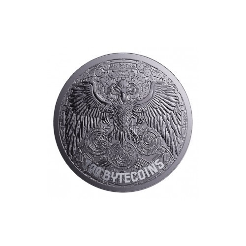 Médaille 100 Bytecoins Argent 1 Once Intelligence Artificielle