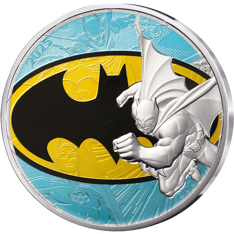 FRANCE COLLECTION Marvel 10 EUROS ARGENT Batman Logo 16/18 2025 ⏰