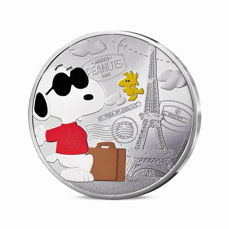 FRANCE 10 + 50 Euro Argent Snoopy 2025