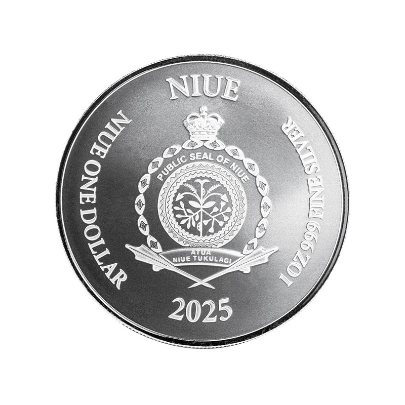 NIUE 1 Dollar Argent 1 Once Lady Justice 2025